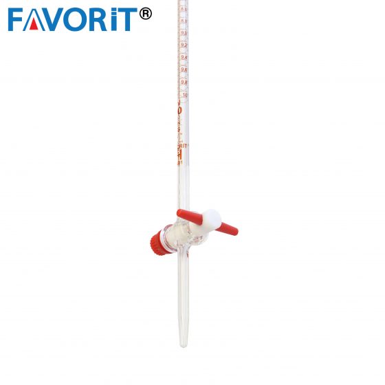 Burettes, FAVORIT® Class AS, Schellbach with straight PTFE key stopcock ...